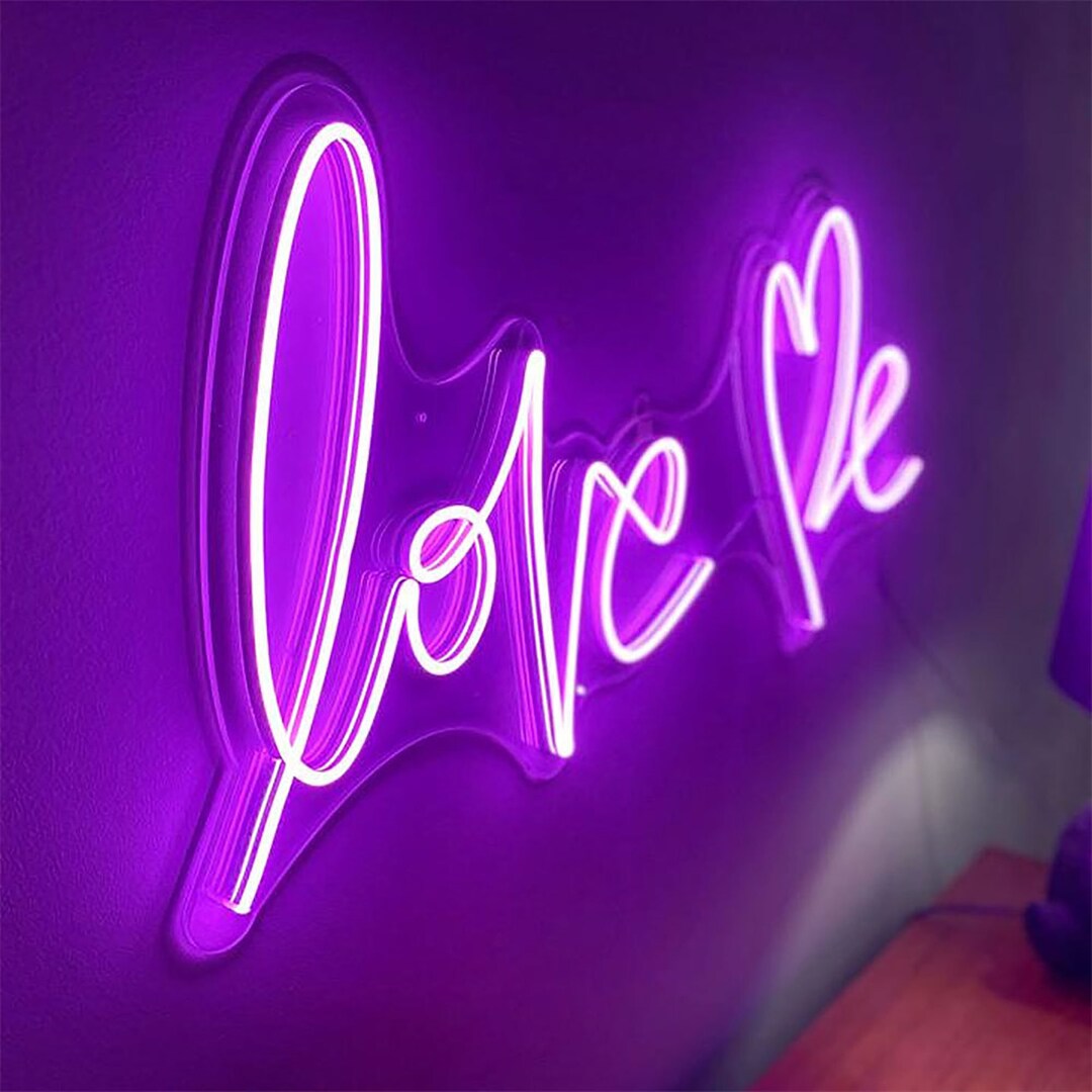 Love Me Neon Sign Wedding Neon Sign Custom Neon Sign Great - Etsy