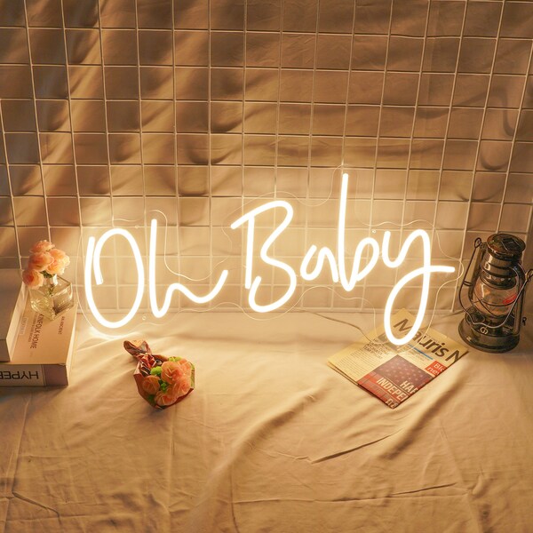 Oh Baby Light up Sign - Etsy