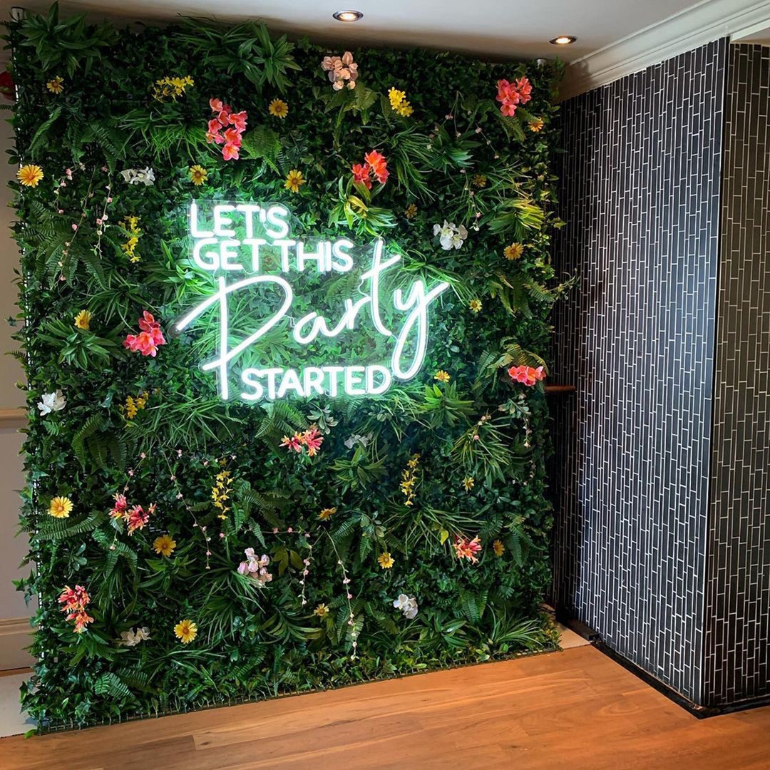 Comencemos esta fiesta letrero de neón / letreros de neón - Etsy España