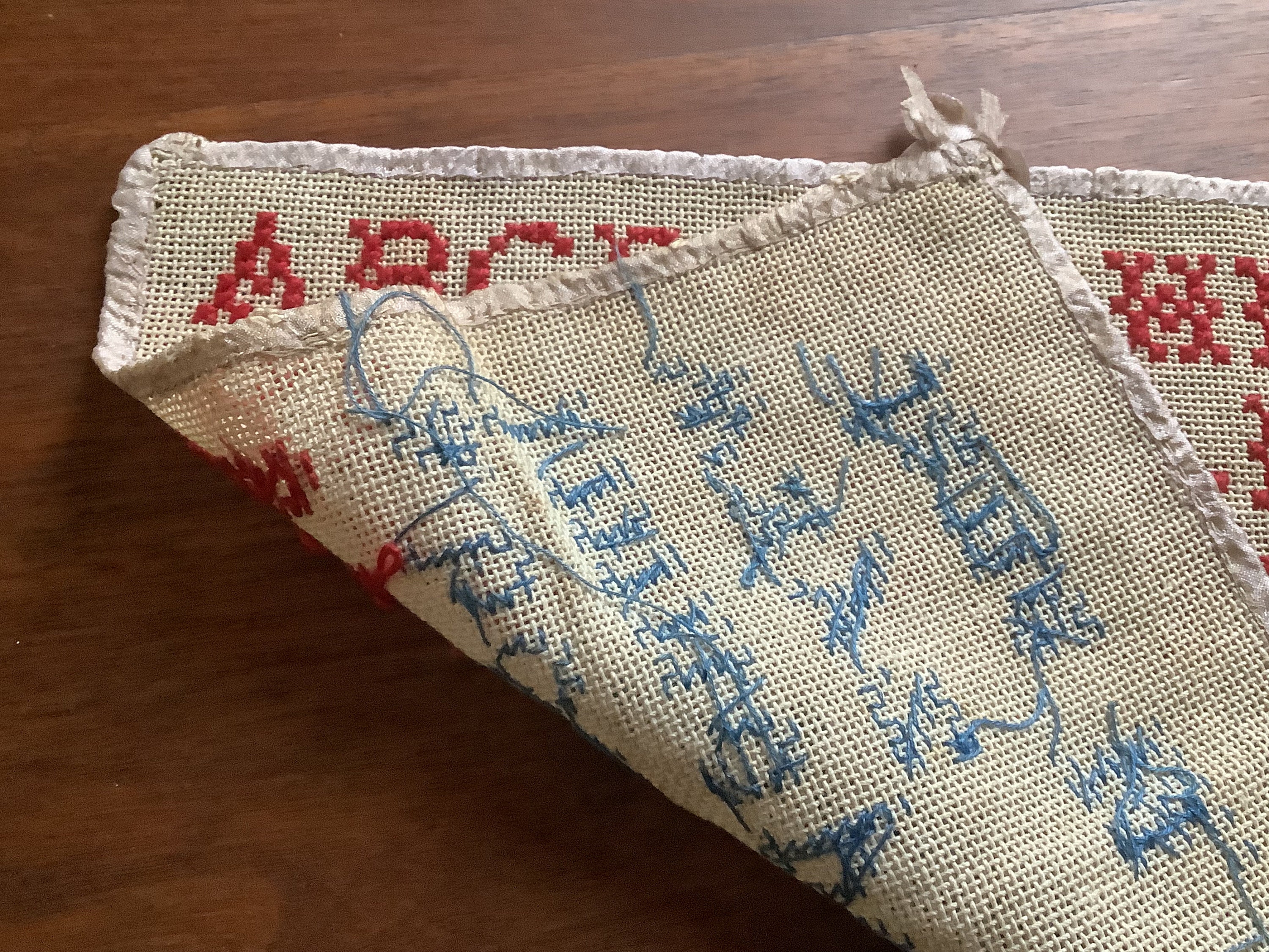 Antique Named Cross Stitch Alphabet Sampler Jane M Doig Undated on ...