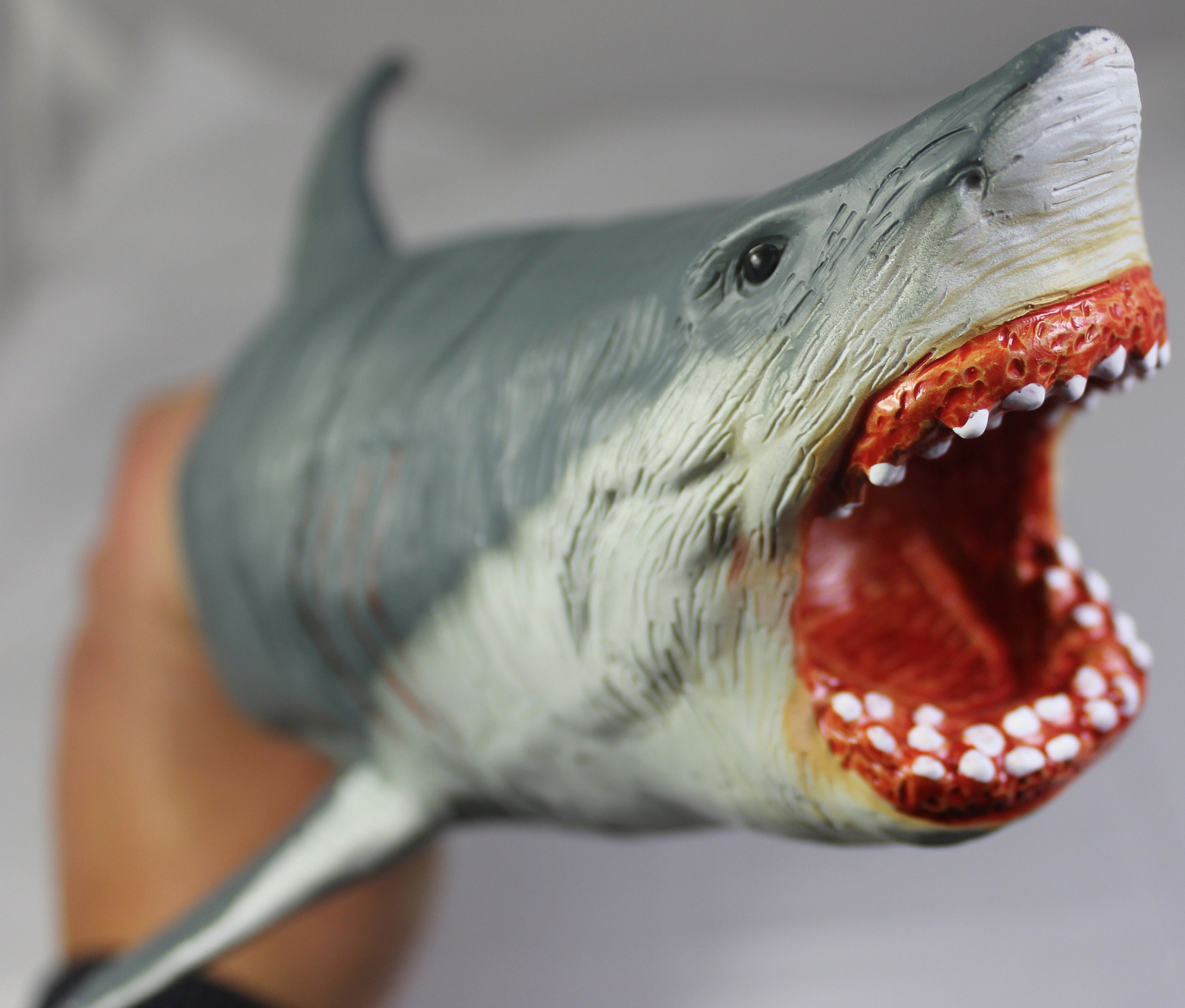 Bloody Fearful White Shark Toy Sea Animals Halloween Party Christmas ...