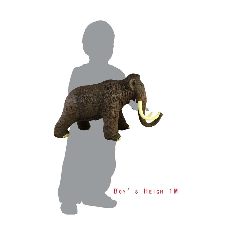 Giant Soft Rubber Mammoth Elephant Play Toy Ice Age Manny Animals Party ...