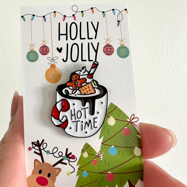 Christmas Enamel Pin - Etsy