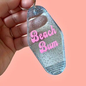 Beach Bum Motel Keychain, Vacation Keychain Accessory, Summer Vibes ...