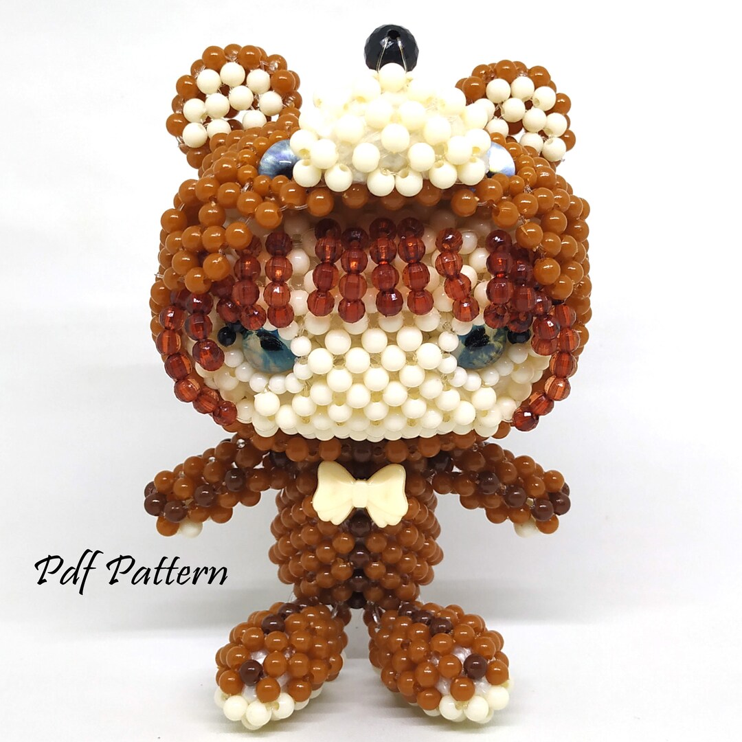 Beading Tutorial Pattern : Teddy Bear Costume Doll - Etsy