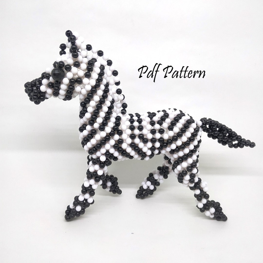 Beading Tutorial Pattern : Zebra - Etsy