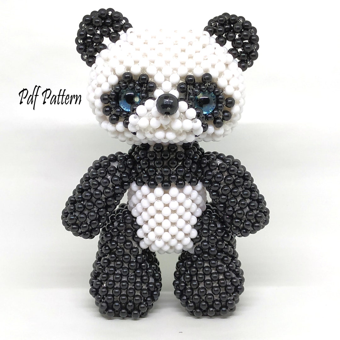 Beading Tutorial Pattern : Panda Type 1 - Etsy