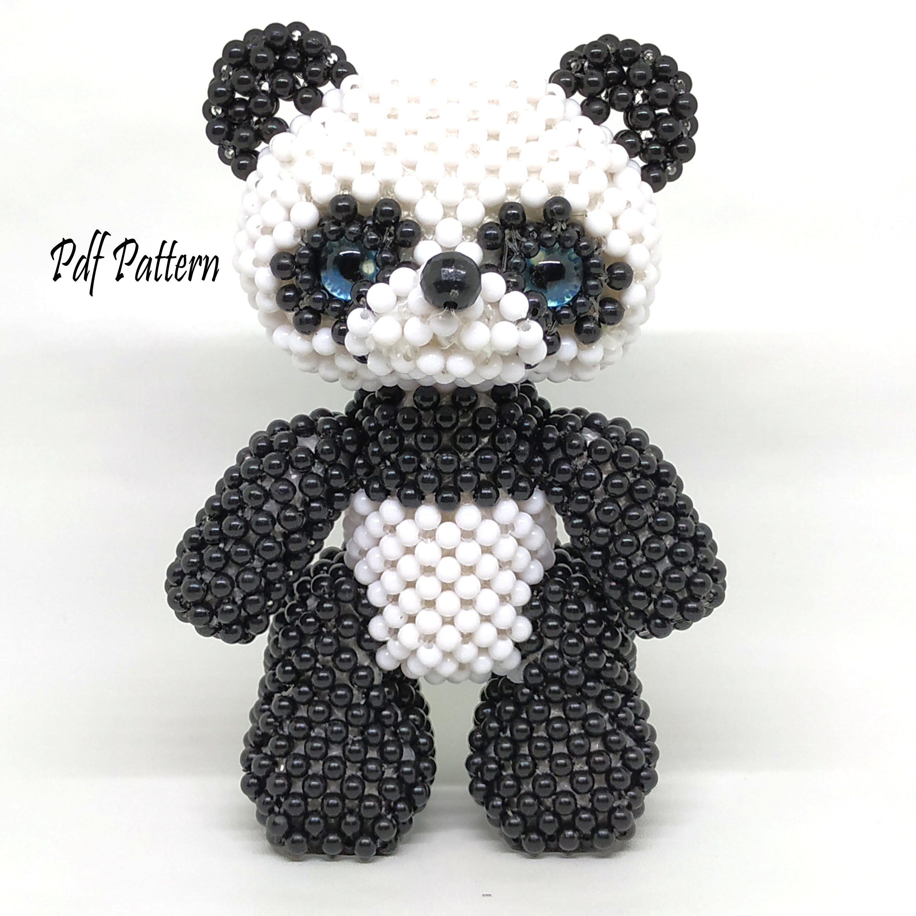 Beading Tutorial Pattern : Panda Type 1 - Etsy UK