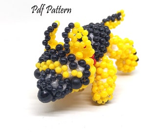 Beading Tutorial Pattern: Teddy Bear Panda - Etsy