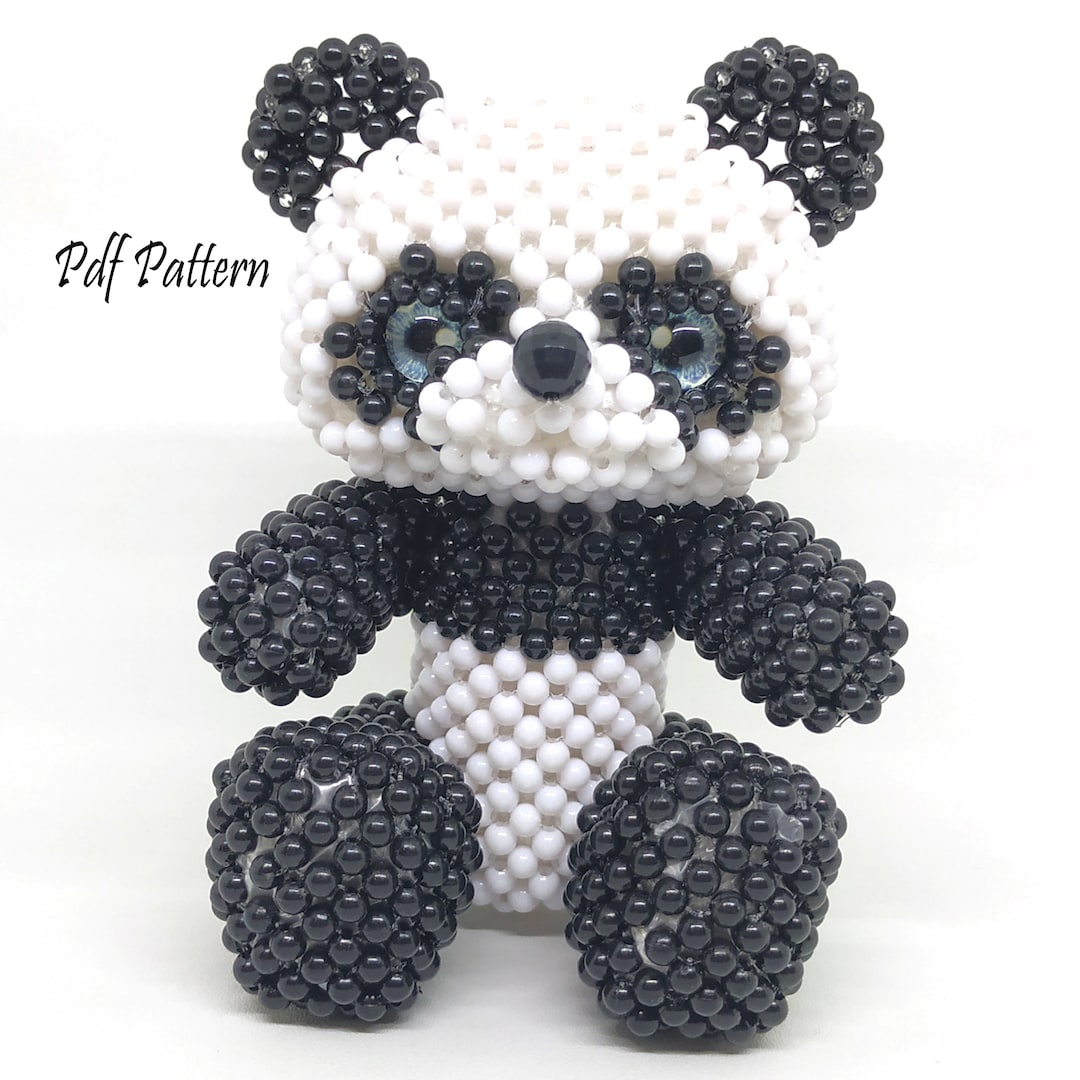 Beading Tutorial Pattern : Panda Type 2 - Etsy