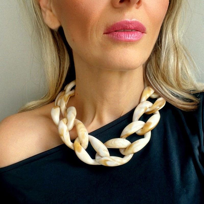 Big Chain Necklace - Etsy