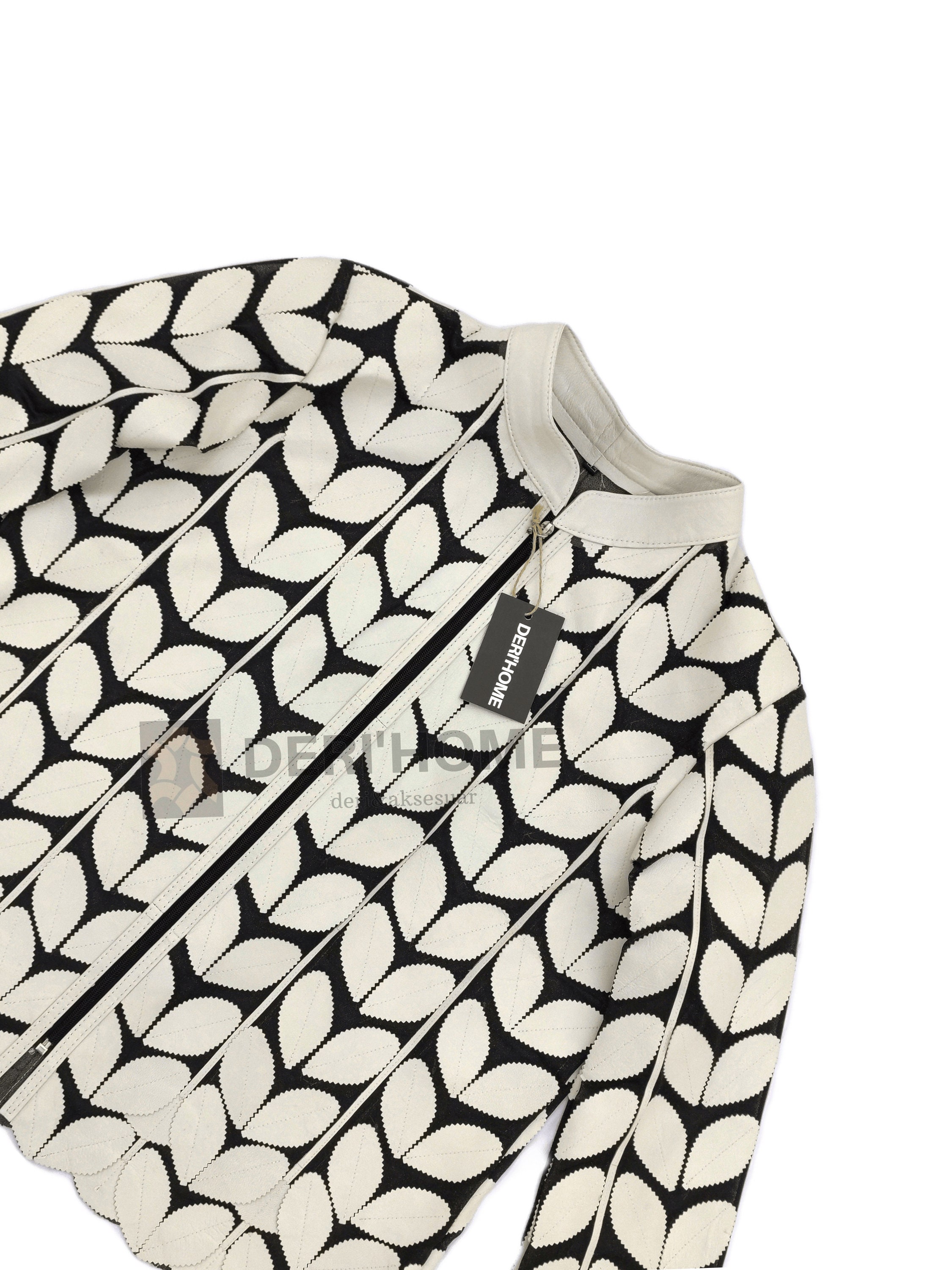 Women Leaf Leather Jacket, Leather Leaf Shirt, Beach Jacket, Party ...