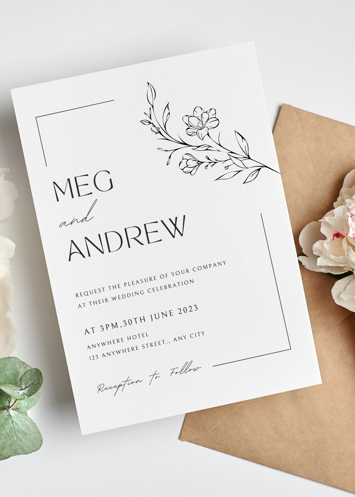 Instant Download Wedding Program Invitation Editable - Etsy