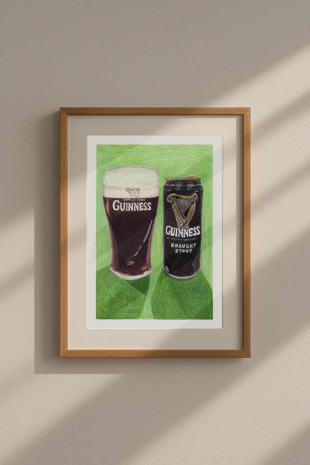 Guinness Pint Drawing – Irish Pub Art Print - Etsy