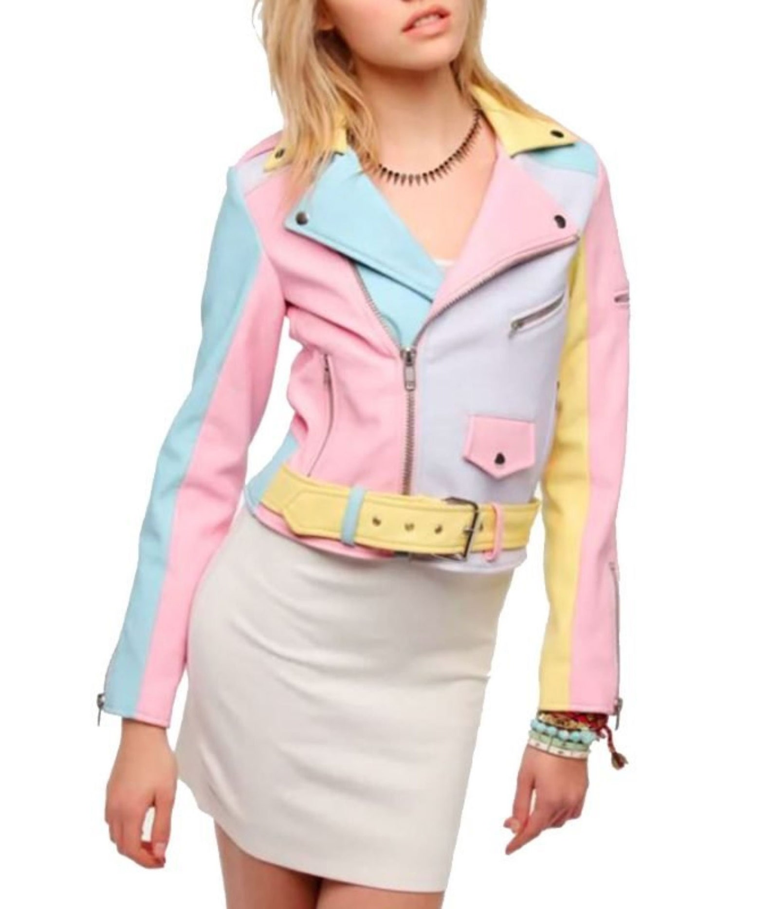 Women Leather Jacket/new Colourful Stylish Jacket for - Etsy