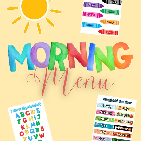 Morning Menu Homeschool - Etsy