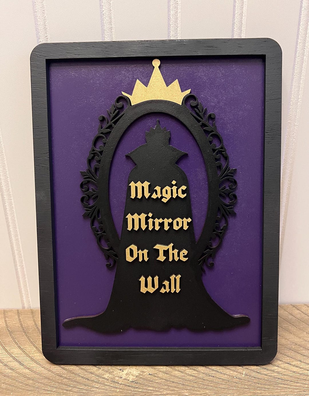 Disney Wood Sign, Evil Queen Sign, Villains Sign, Disney Wall Décor ...