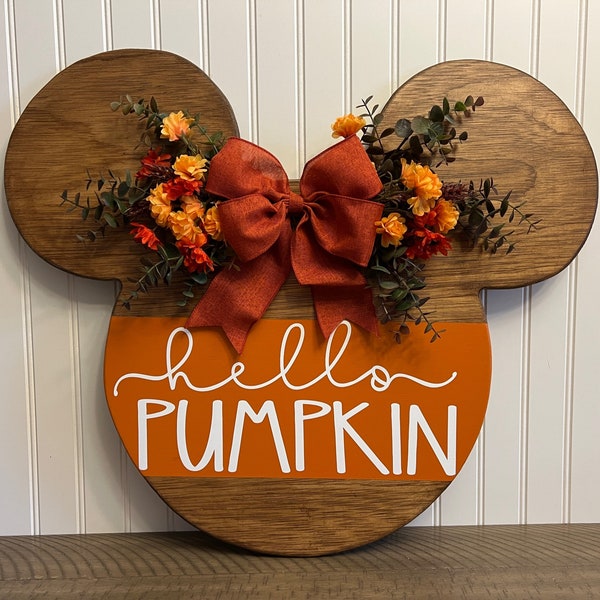 Fall Mickey Wreath - Etsy