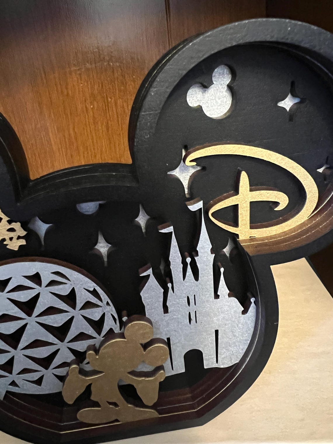 Handmade Disney Parks Wood Sign, Mickey Shelf Sitter - Etsy