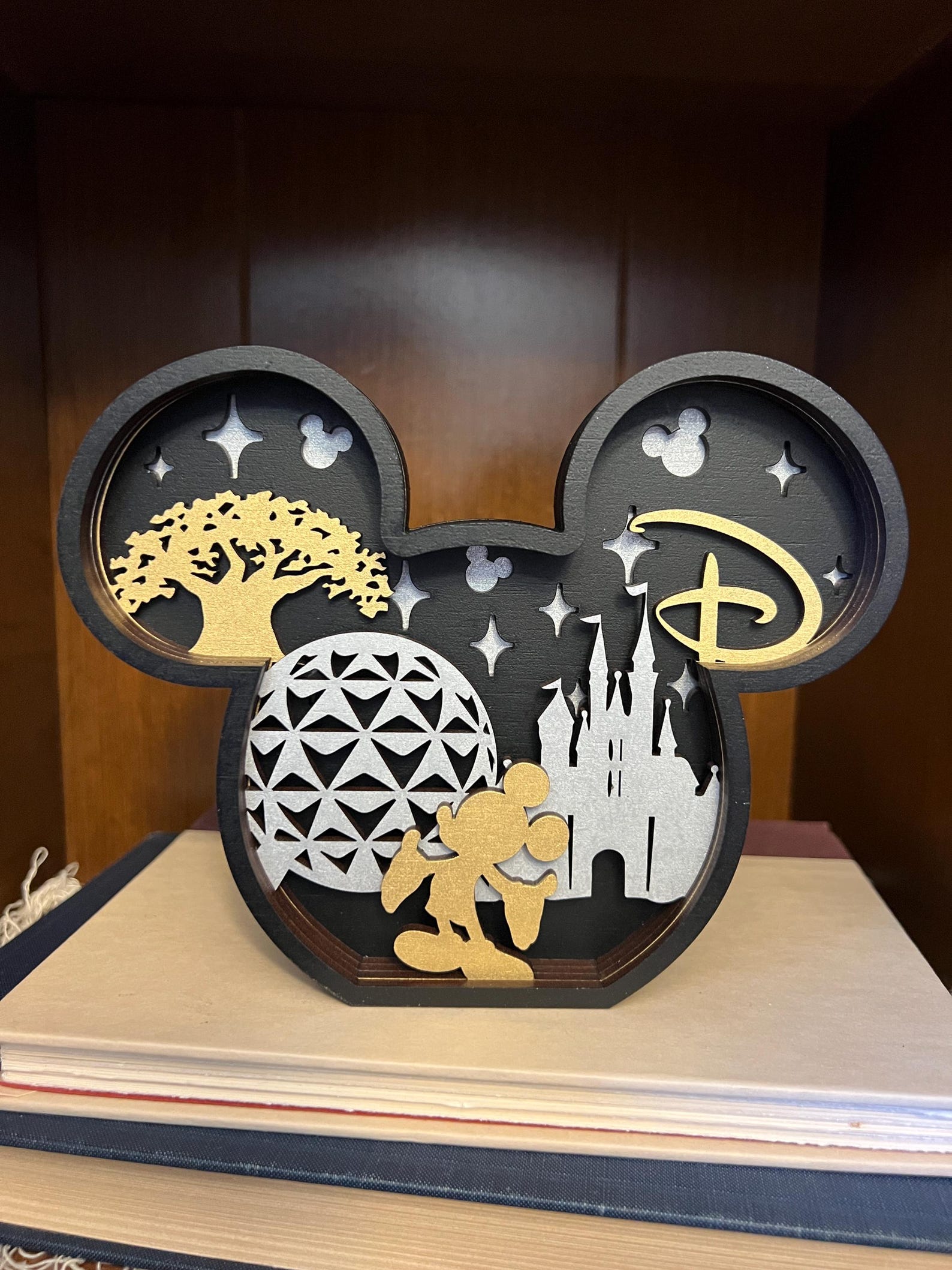 Handmade Disney Parks Wood Sign, Mickey Shelf Sitter - Etsy