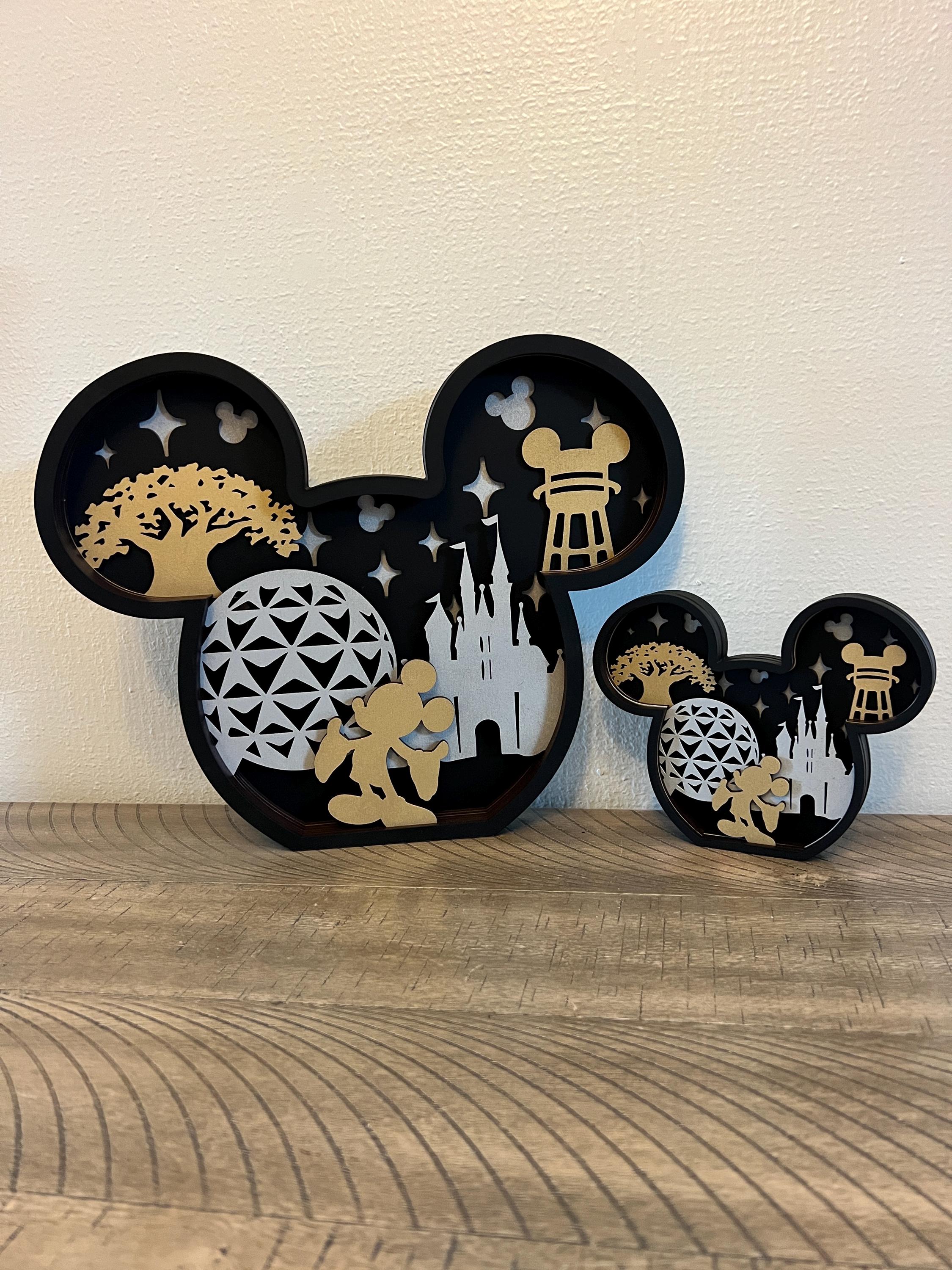 Handmade Disney Parks Wood Sign, Mickey Shelf Sitter - Etsy