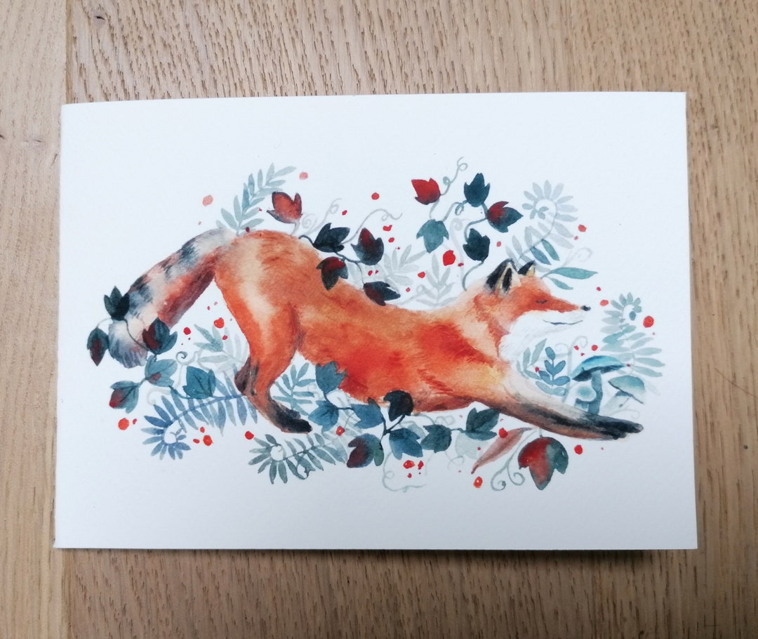 Relaxed Red Fox - Etsy