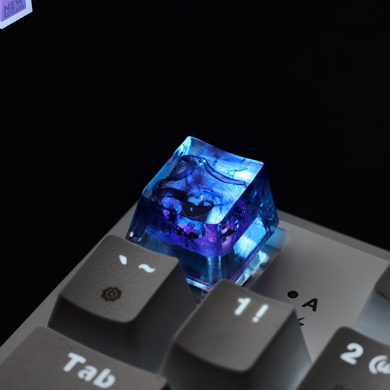 Blue and Purple Keycaps - Etsy