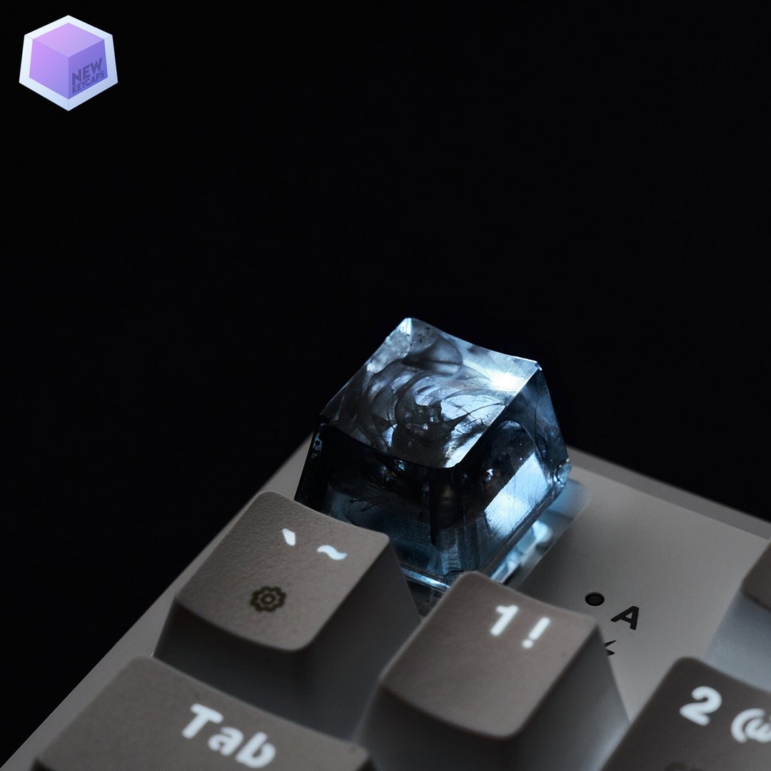 Artisan Keycap, Black Detailed Keycap , Keycap Handmade OEM Back Lit ...