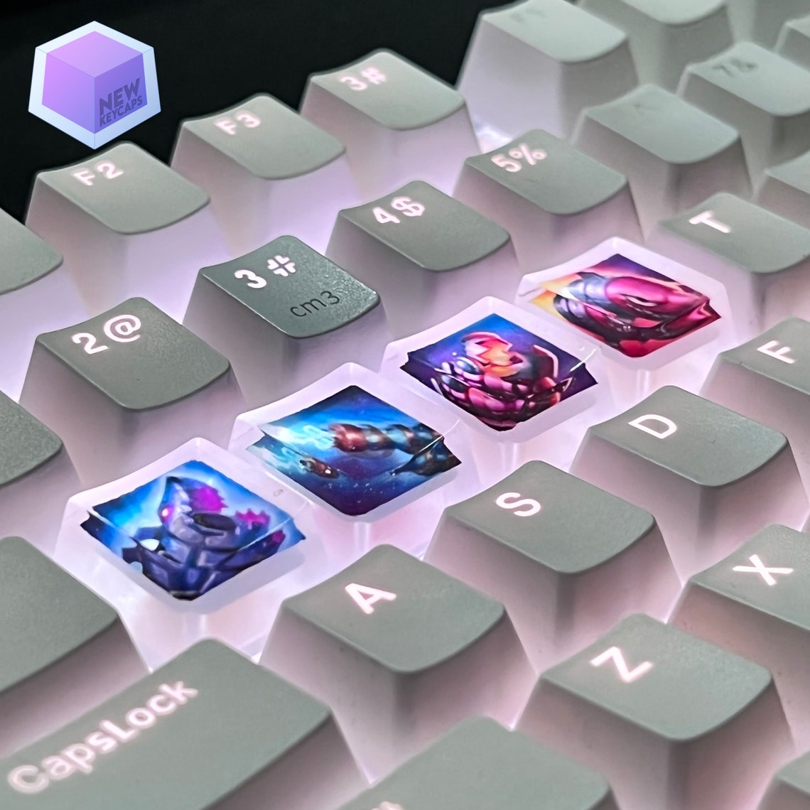 Handmade Artisan Jinx Keycaps: League of Legends OEM Profile - Etsy