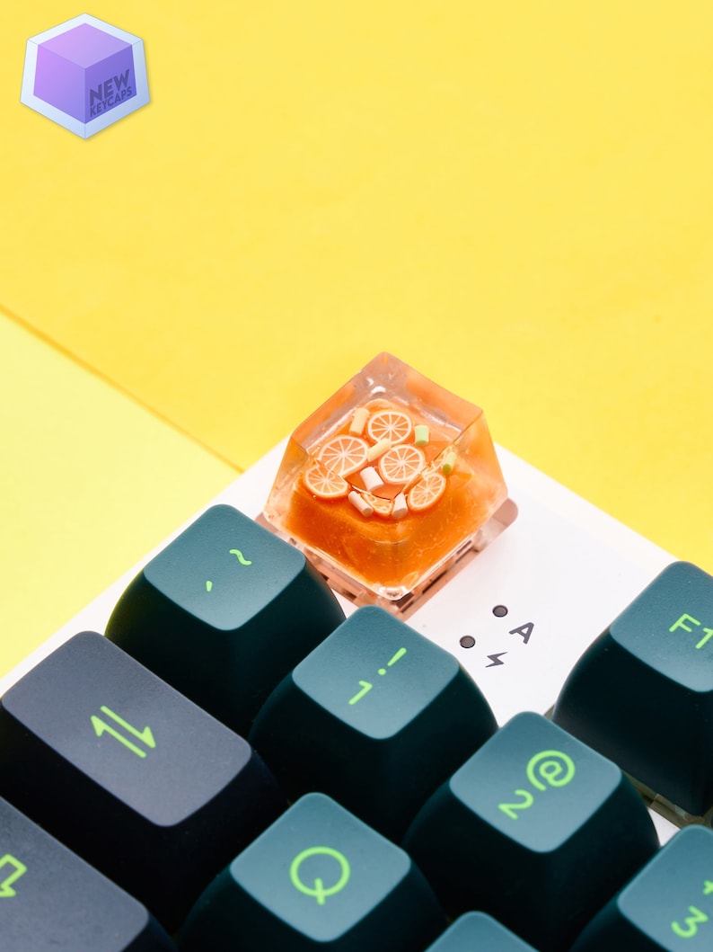 Artisan Keycap, Orange Keycap , Keycap Handmade OEM Back Lit OEM ...