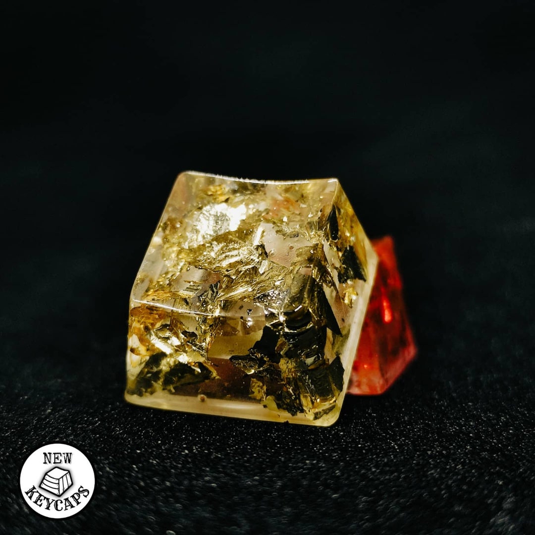 Artisan Keycap - Gold Keycaps OEM Back Lit OEM Profile Cherry MX - Etsy