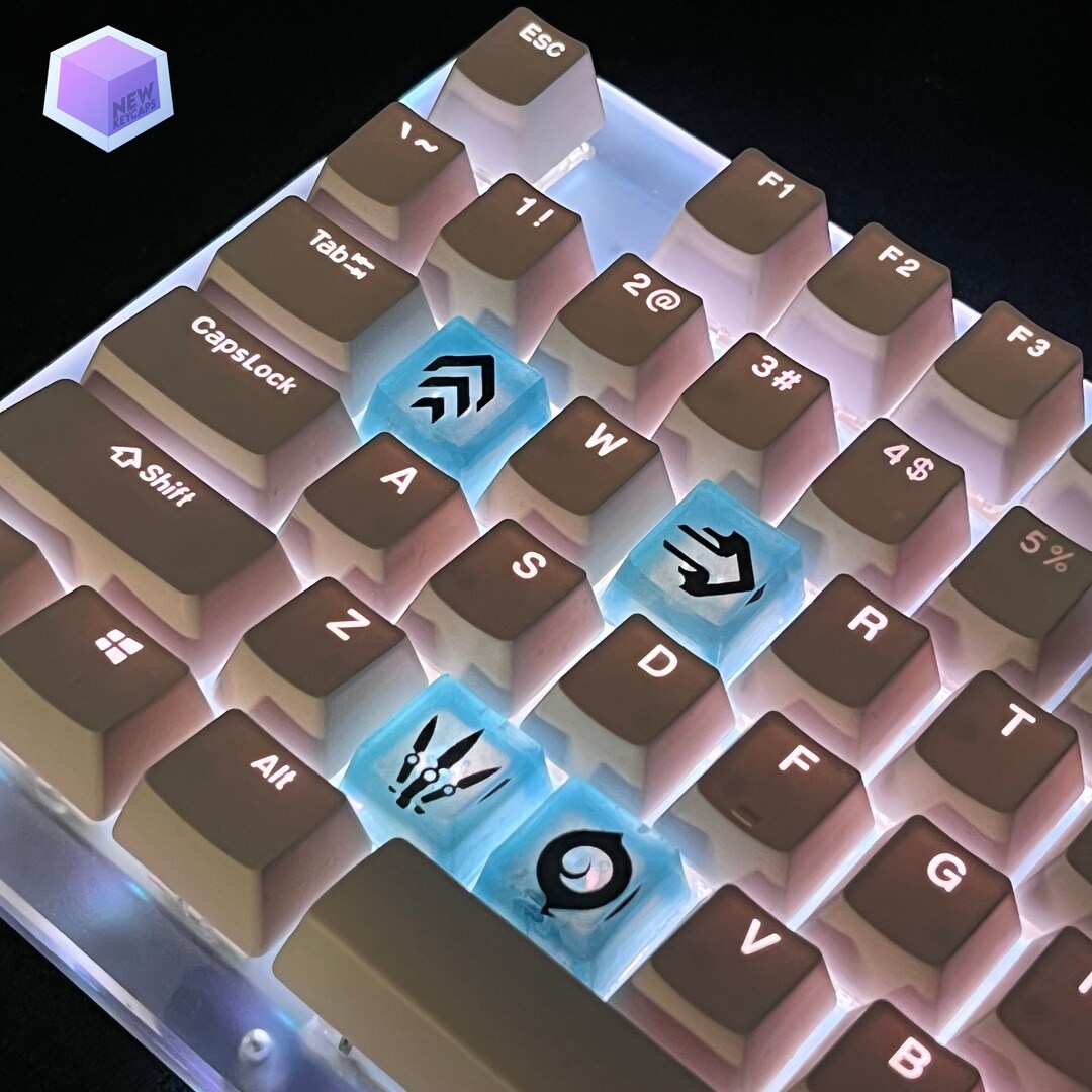 Artisan JETT Set Keycaps Valorant Keycaps Agent Abilities OEM Profile ...