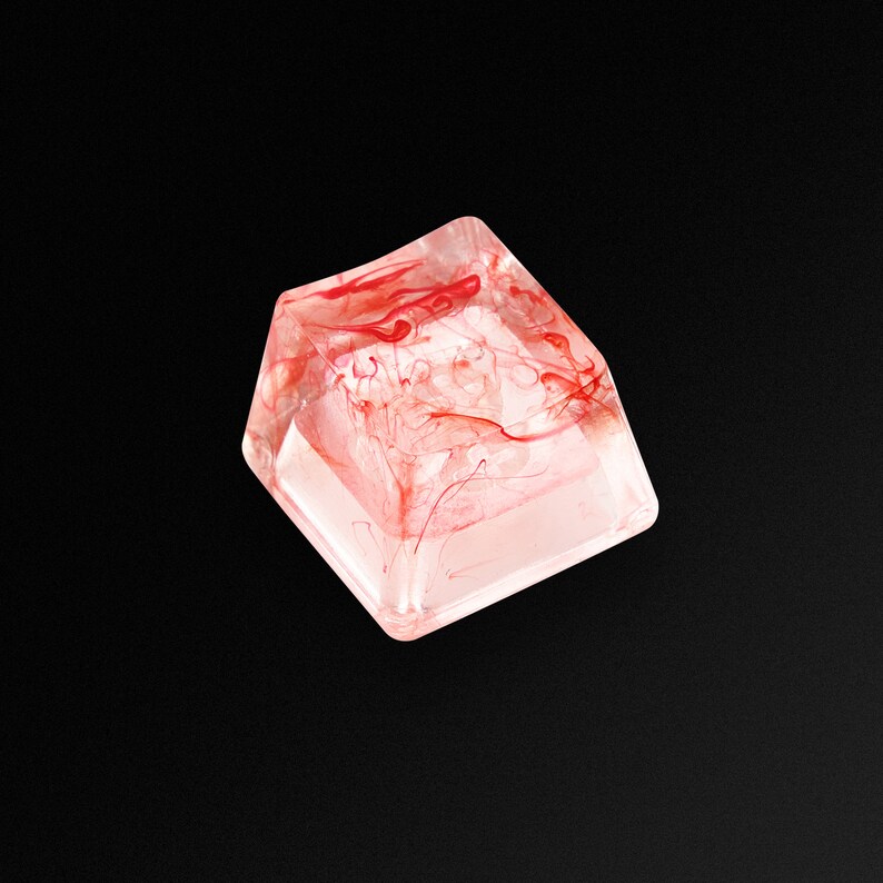 Artisan Keycap, Red Detailed Keycap , Keycap Handmade OEM Back Lit OEM ...