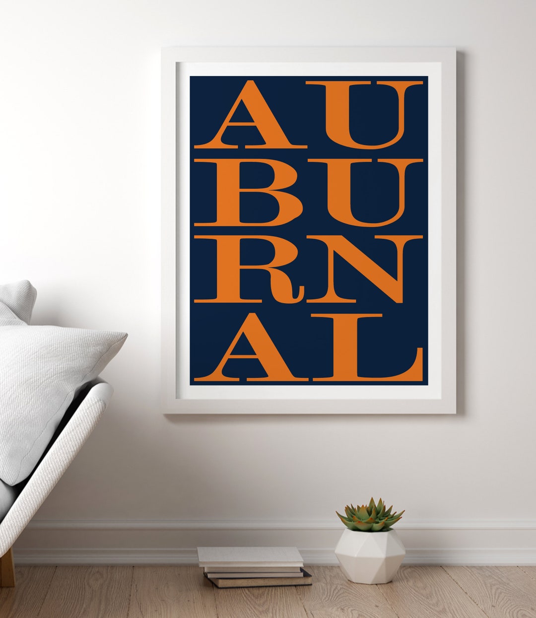 Auburn FRAMED Subway Sign Print, Auburn Bus Scroll City Poster, Auburn ...