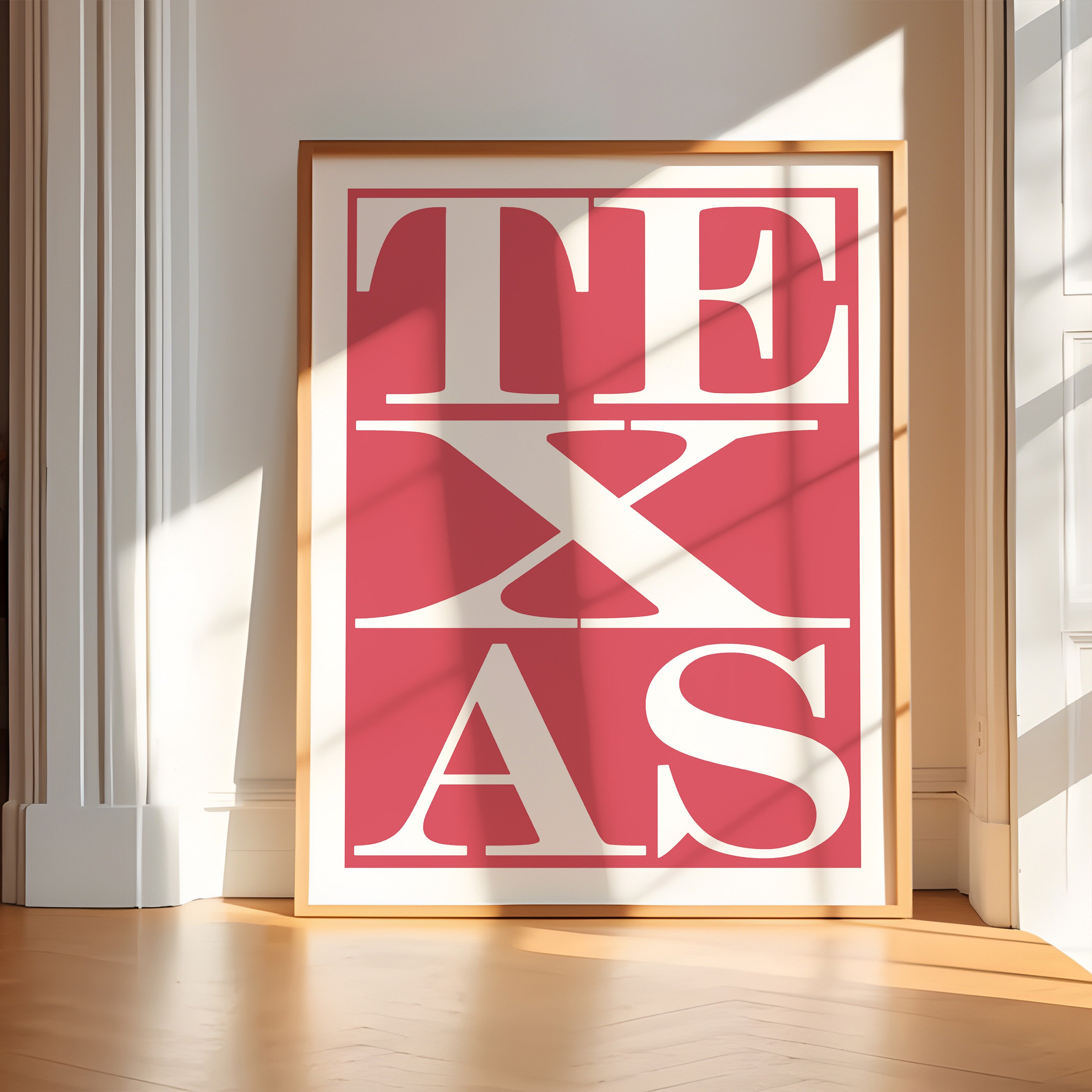 Framed Texas Subway Sign Print, Texas Bus Scroll Poster, Texas Decor ...