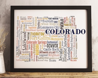 Colorado Word Art - Etsy