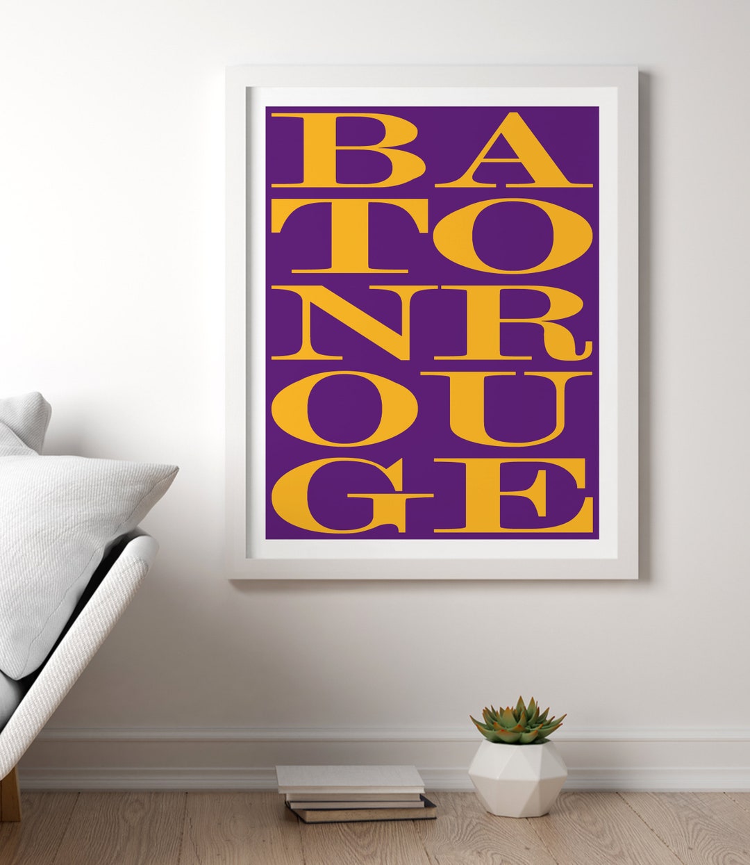 Baton Rouge FRAMED Subway Sign Print, Baton Rouge Bus Scroll City ...