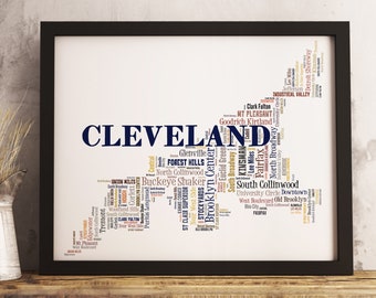 Cleveland Word Art - Etsy