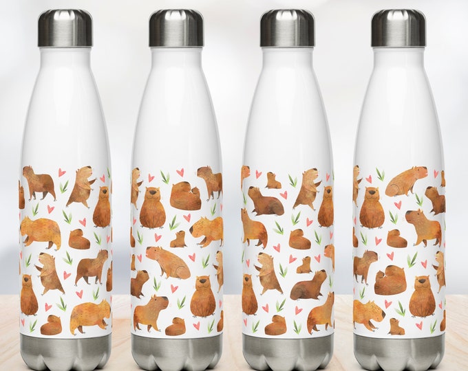 Capybara Water Bottle, Cute Water Bottle, Stainless Steel Waterbottle ...