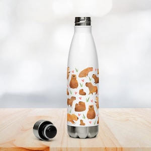 Capybara Water Bottle, Cute Water Bottle, Stainless Steel Waterbottle ...