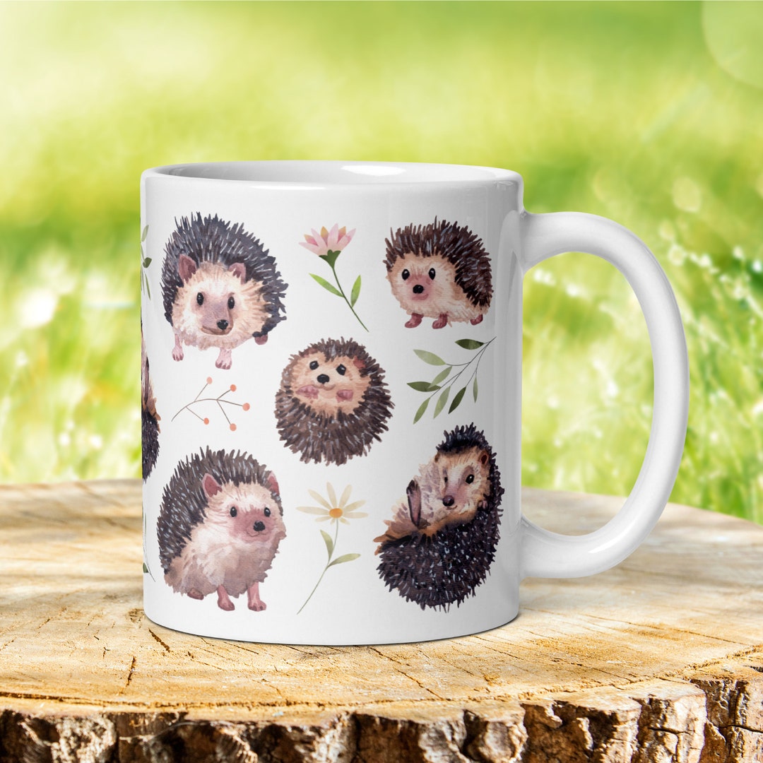 Hedgehog Mug, Cute Mug, Hedgehog Gift for Nature Lovers, Wildlife Mug ...