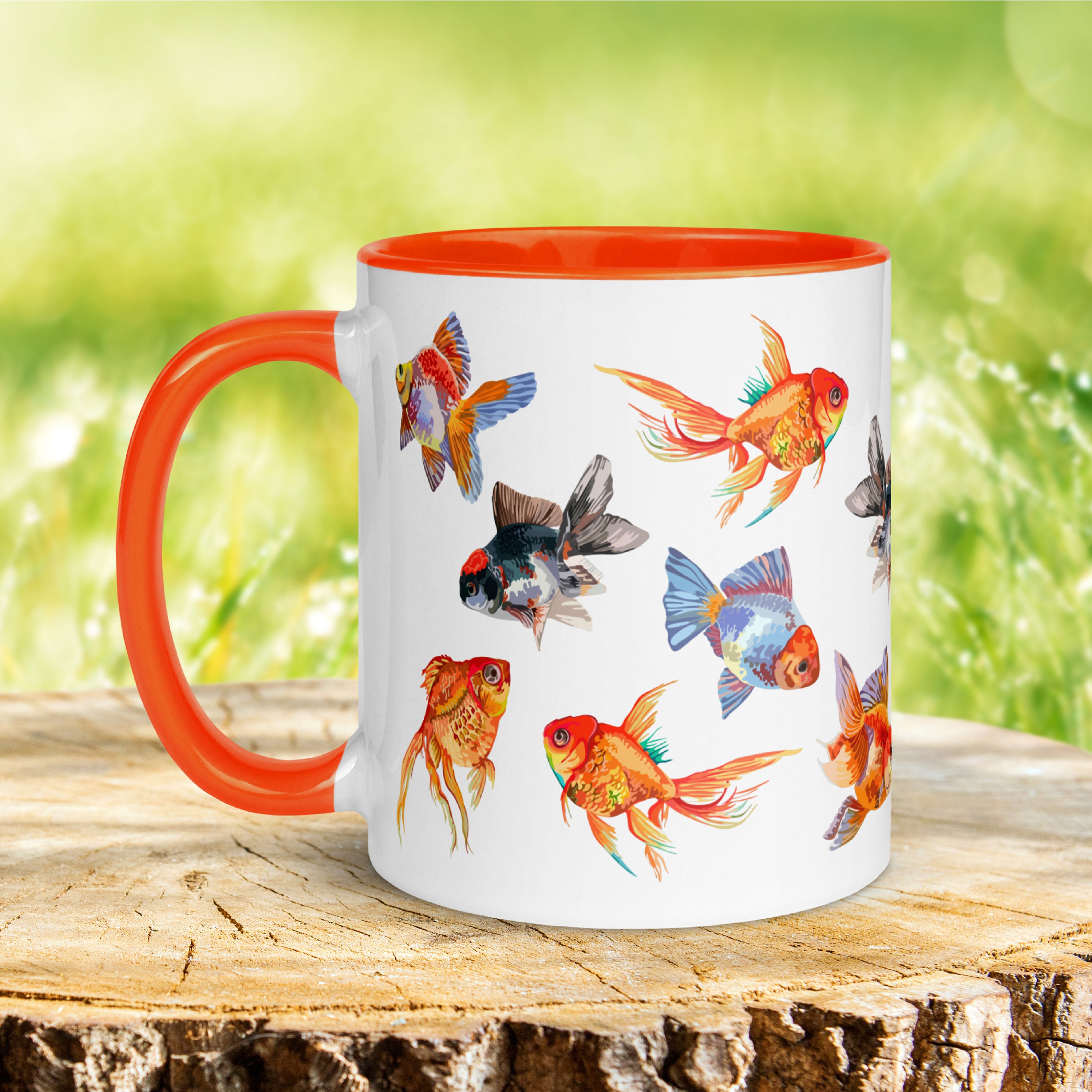 Goldfish Mug, Fish Gift, Fish Coffee Cup, Pretty Fish Mug, Fancy ...
