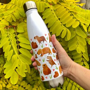 Capybara Water Bottle, Cute Water Bottle, Stainless Steel Waterbottle ...