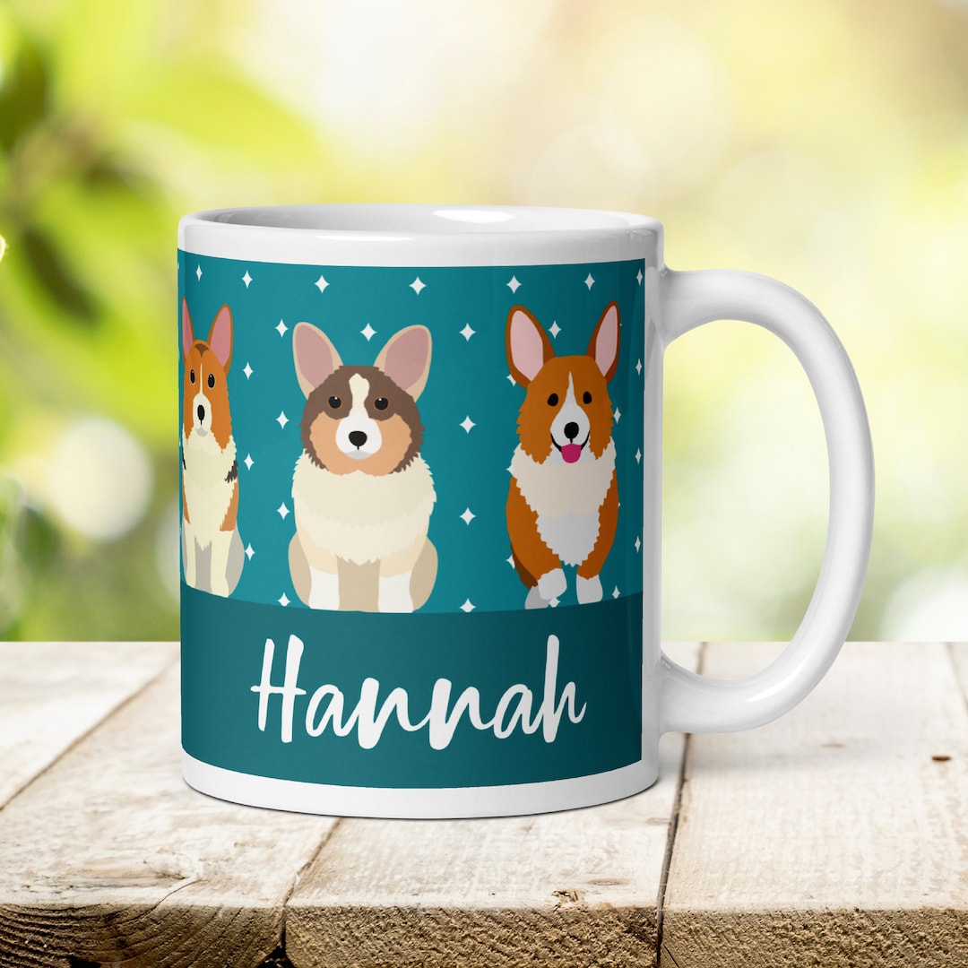 Personalised Corgi Mug, Corgi Gift, Custom Corgi Mug, Custom Dog Mug ...