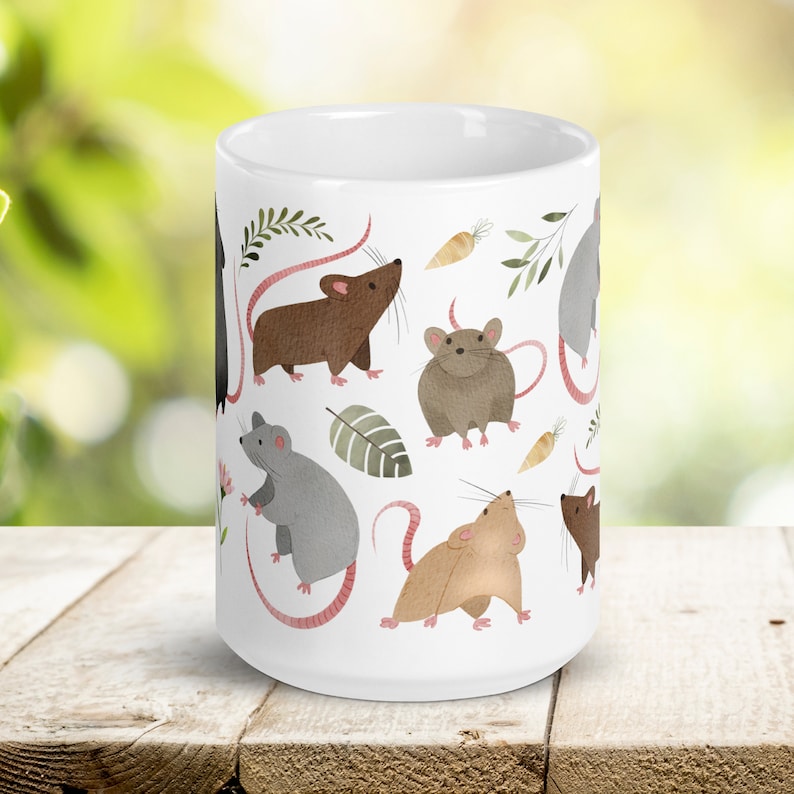 Cute Rat Mug, Pet Rat Owner Coffee Cup (11oz or 15oz) - Etsy UK