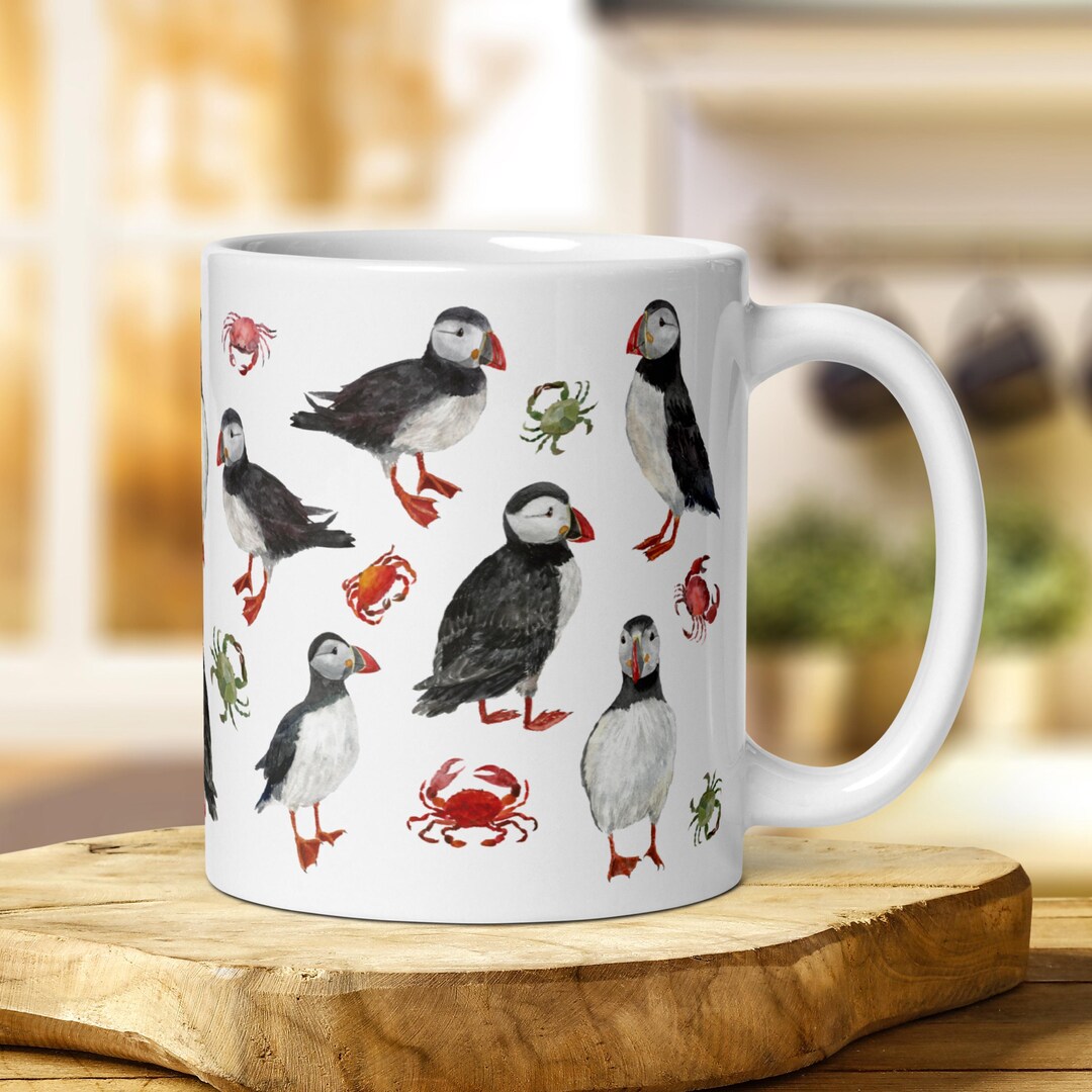 Puffin Mug, Coastal Coffee Cup for Nature Lovers - Etsy