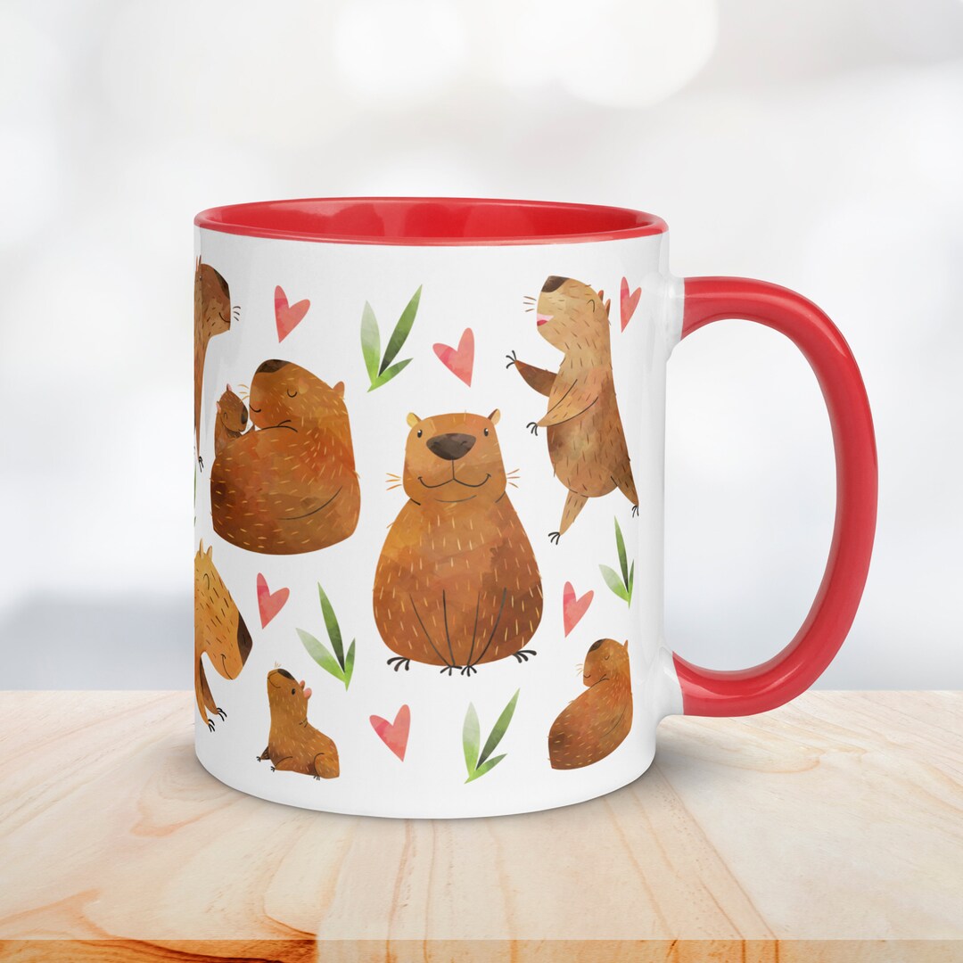 Capybara Mug Cute Animal Mug Capybara Coffee Cup - Etsy