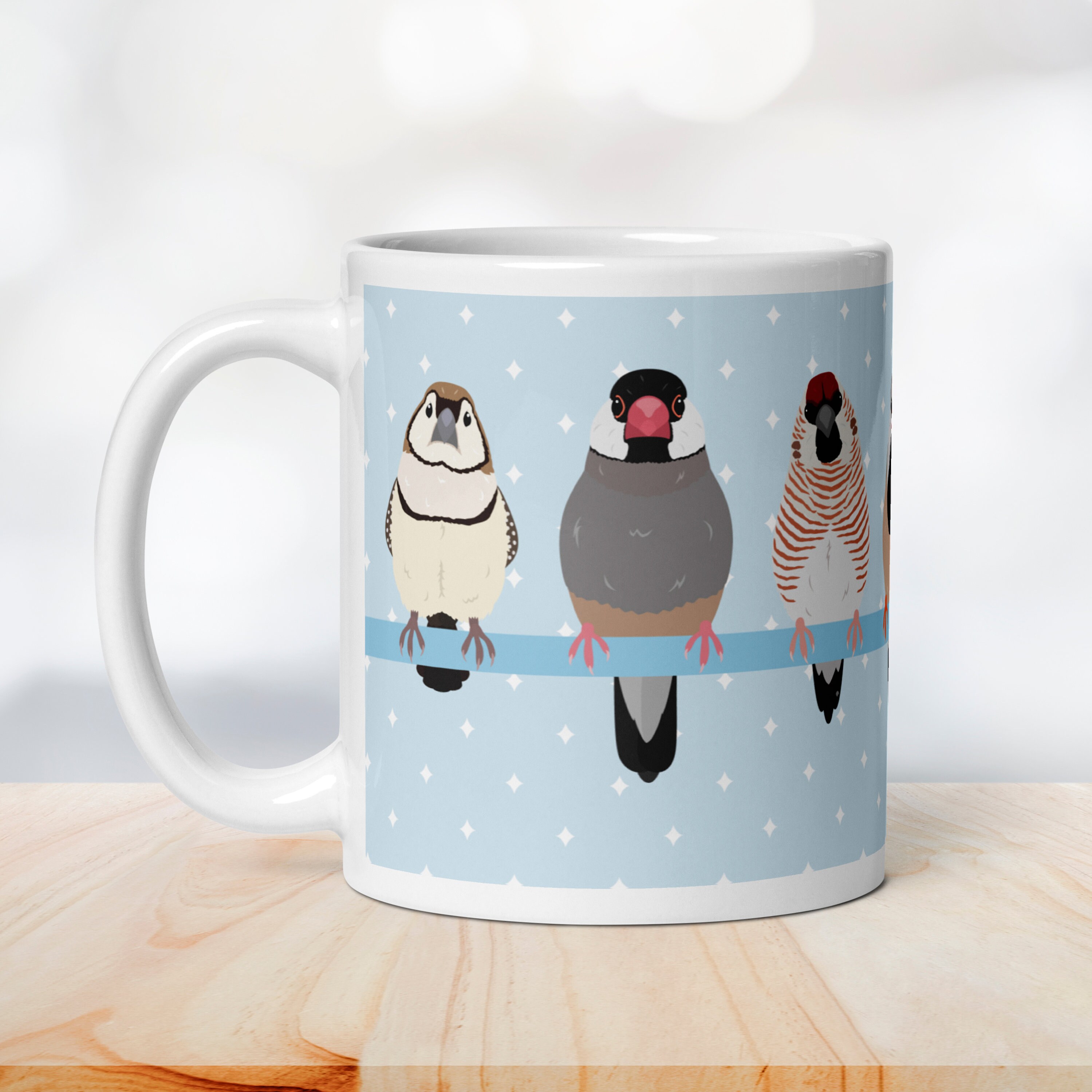 Bird Mug Finch Coffee Mug Ceramic Bird Mug Bird Decor - Etsy