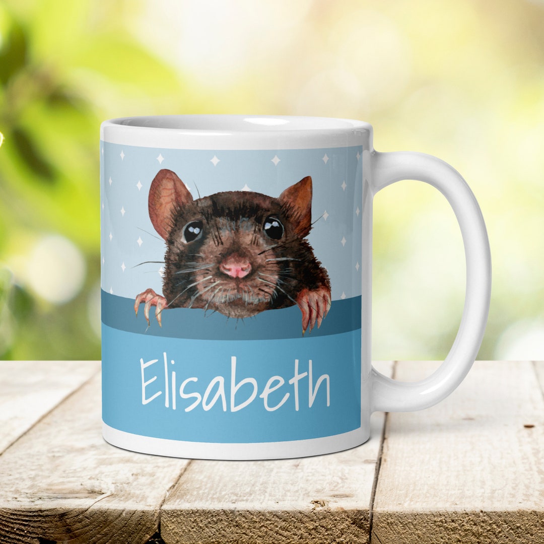 Custom Rat Mug – Cute Gift for Rat Lovers & Owners, Perfect Rat Coffee ...