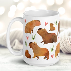 Capybara Mug, Cute Animal Mug, Capybara Coffee Cup, Capybara Lover Gift ...